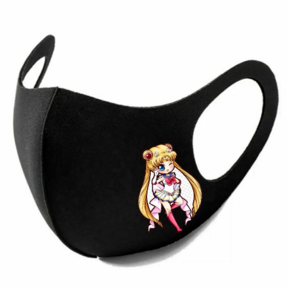 Handmade | Accessories | Sailor Moon Character Face Mask Washable ...